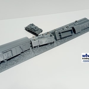 Train Wreck, Modular Train, Europe at War WWII - Available in 15mm/h0 ...
