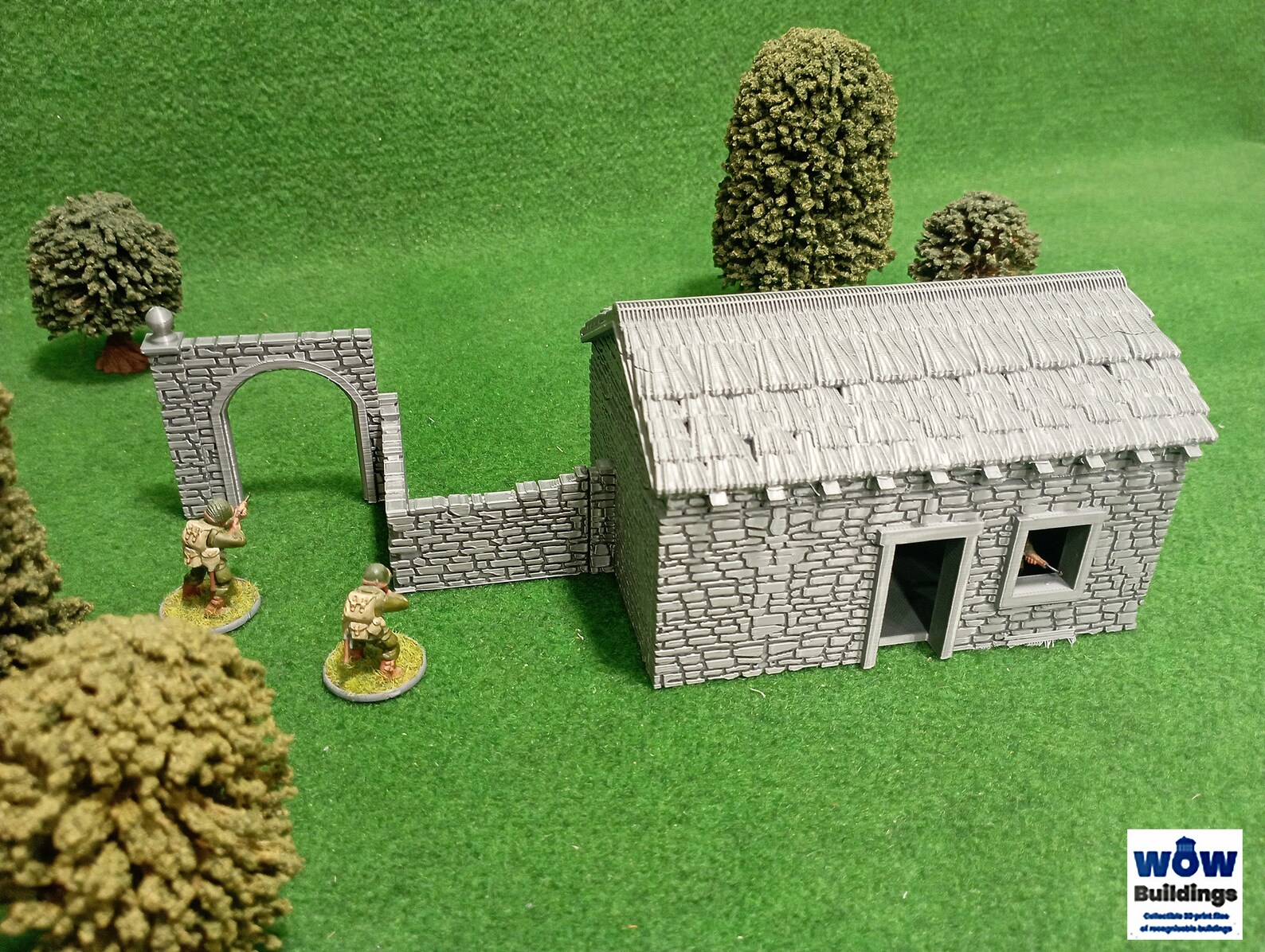 Normandy House 3, Printed Terrain Model for Tabletop Wargames ...