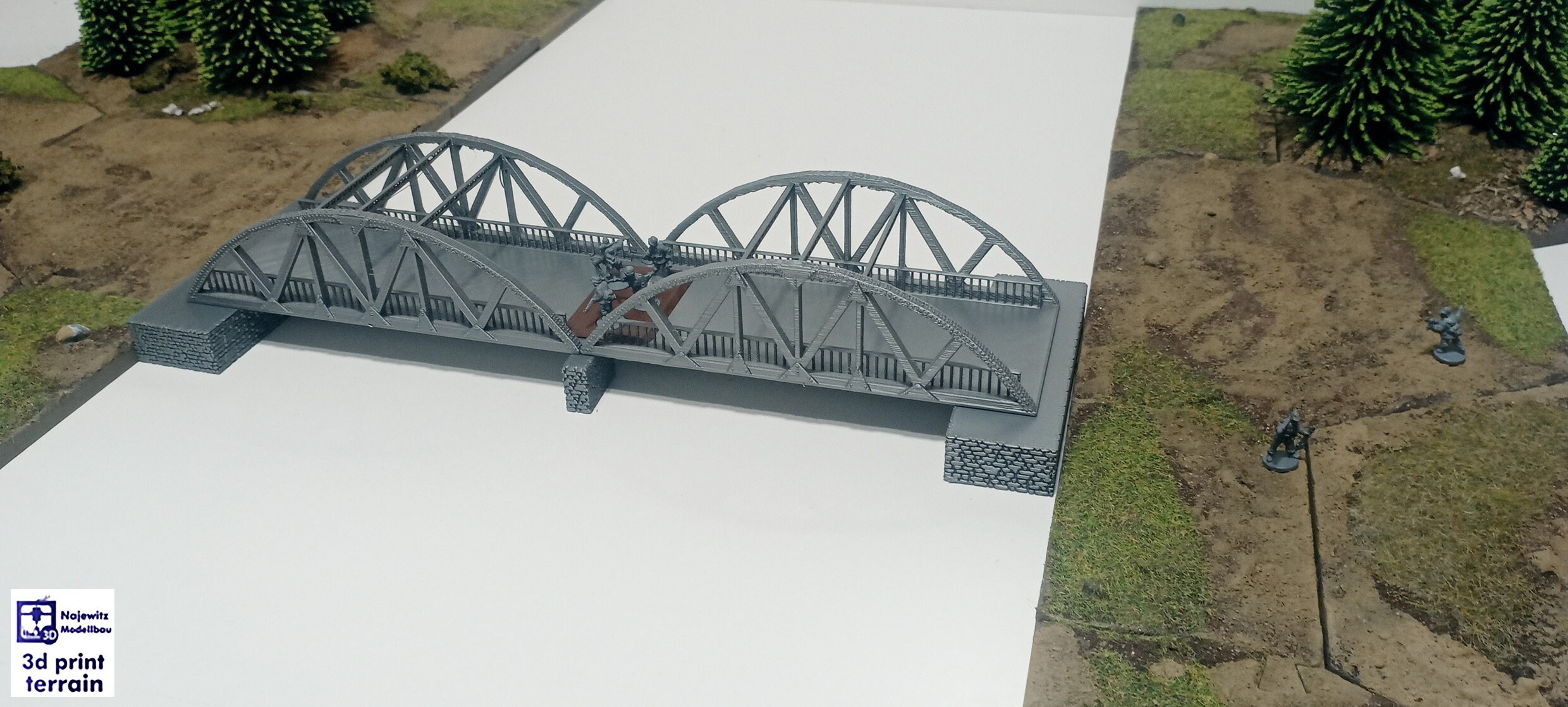 20th Century European Steel Bridge - Available in Two Versions, Modular ...