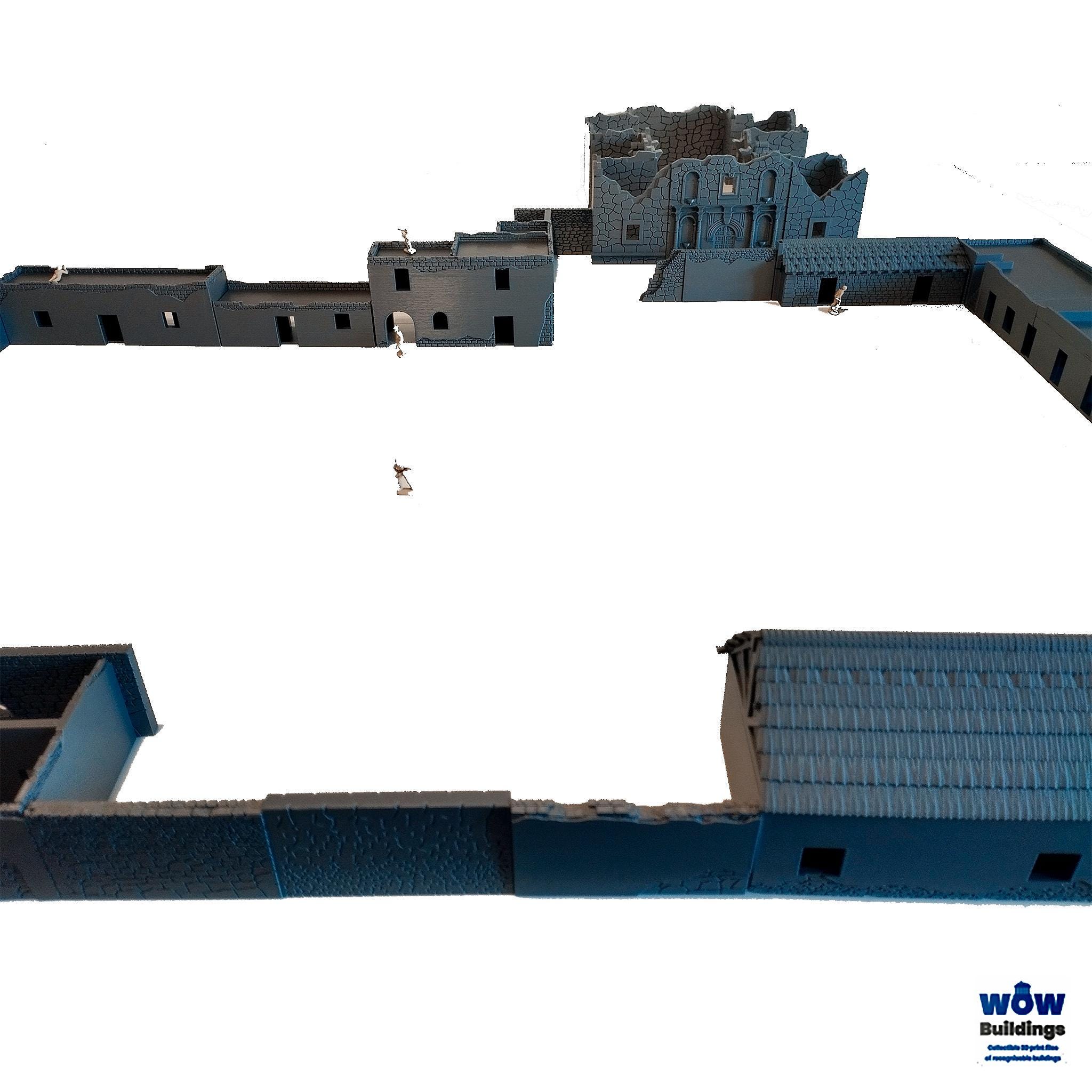The Alamo & Battle of the Alamo, Texas Revolution - 12mm/15mm/h0/20mm ...