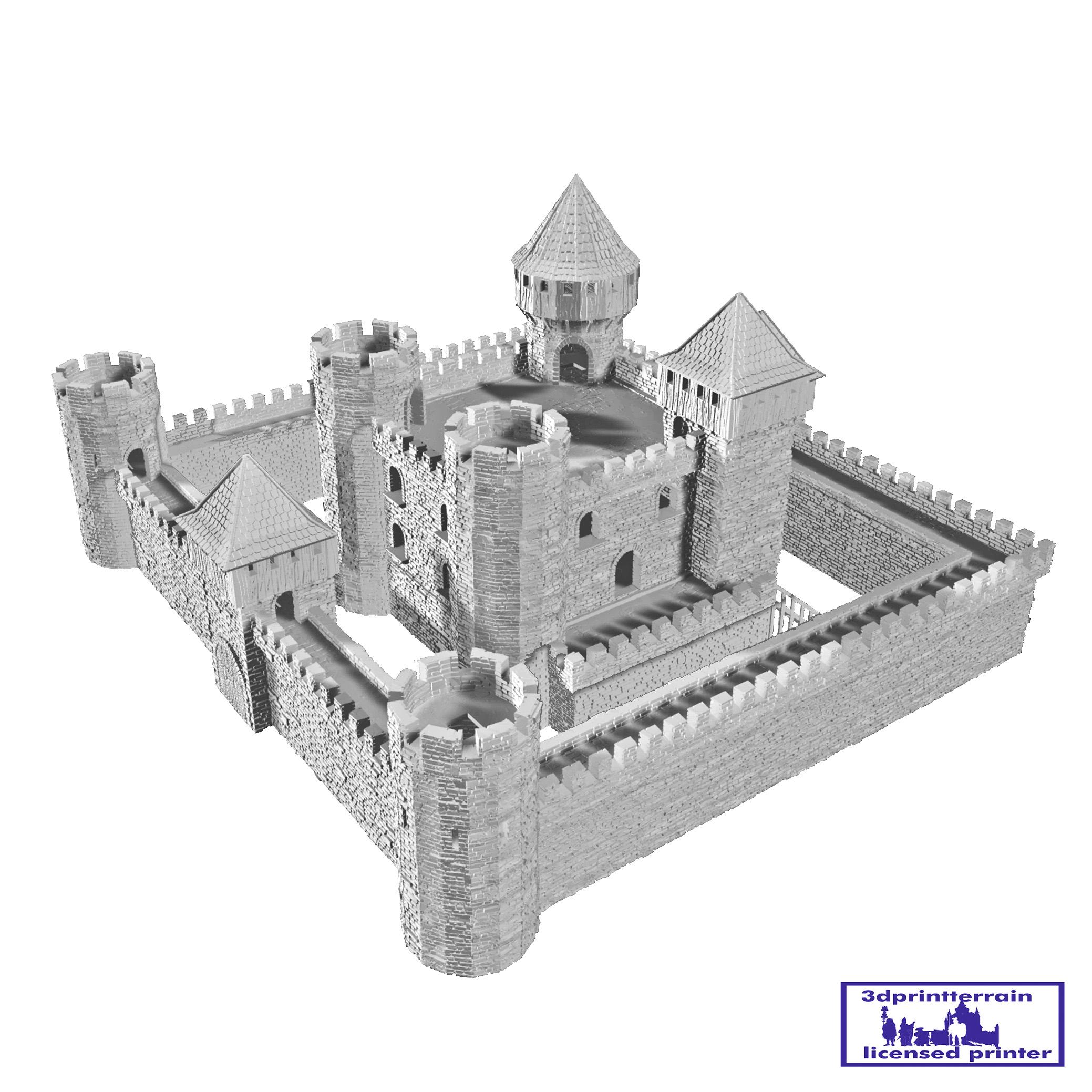 Castle Intact 2 - Castles/city Walls - Medieval Age - Diorama Pieces ...