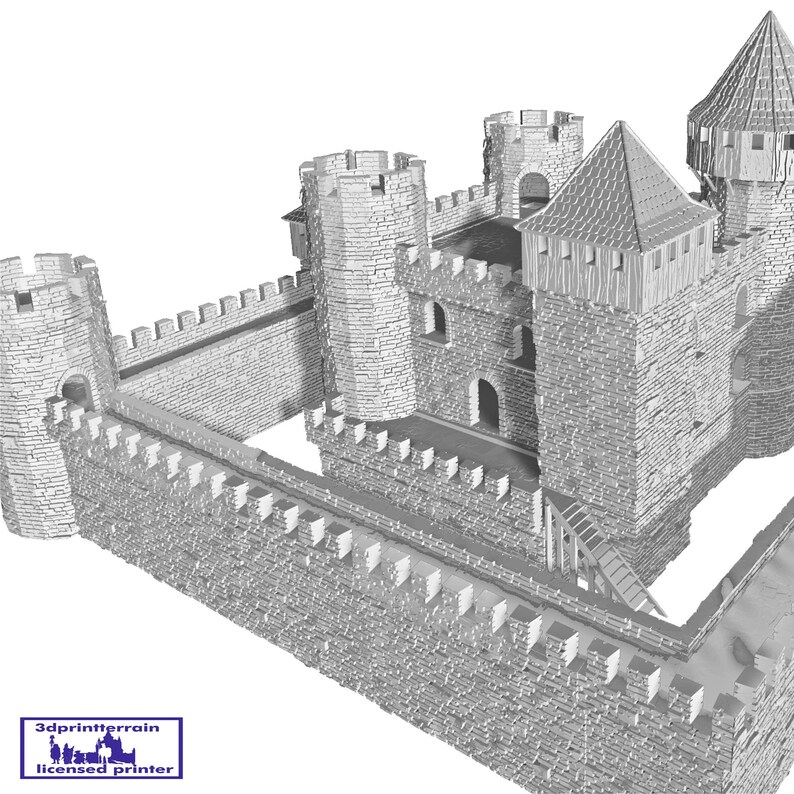 Castle Intact 2 - Castles/city Walls - Medieval Age - Diorama Pieces ...