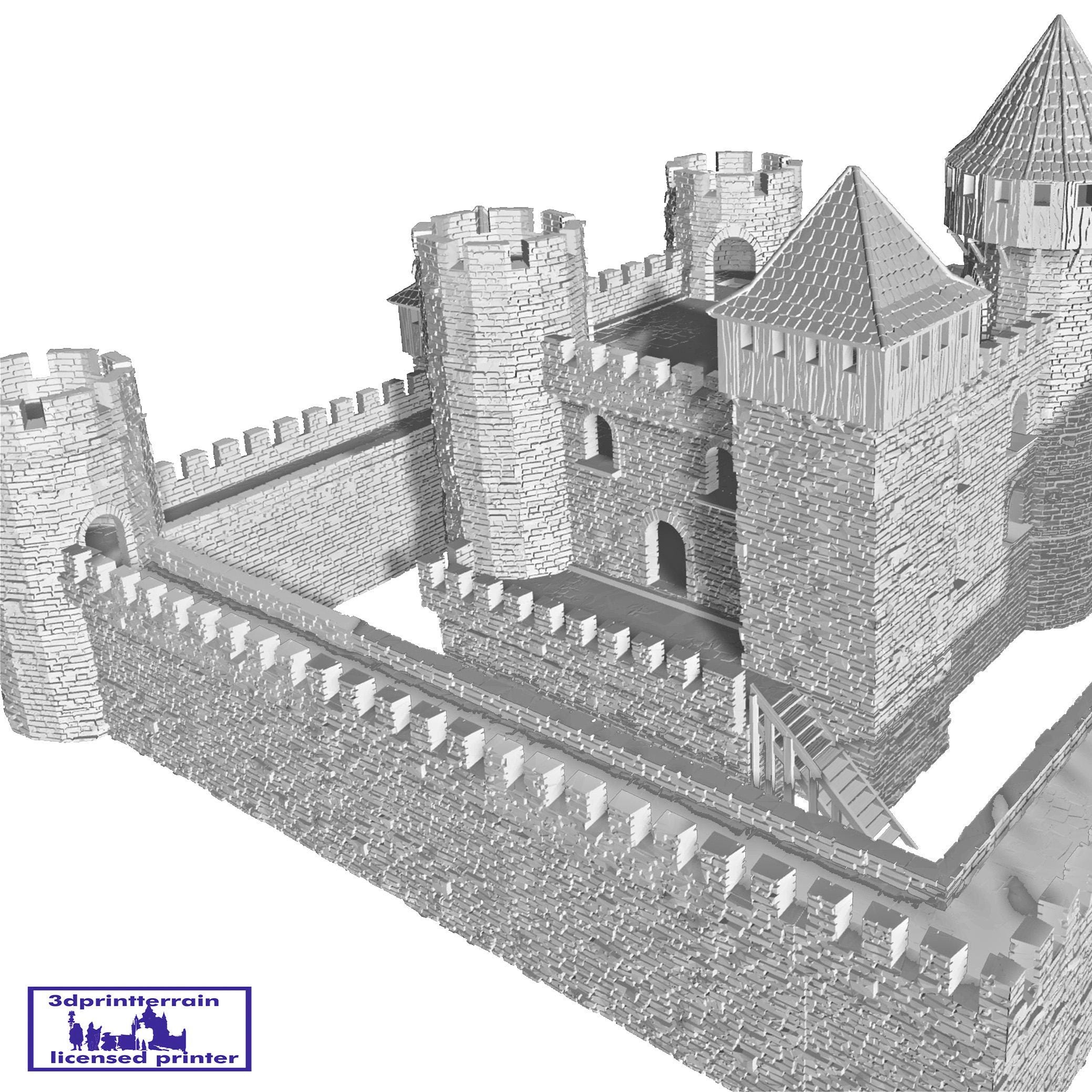 Castle Intact 2 - Castles/city Walls - Medieval Age - Diorama Pieces ...