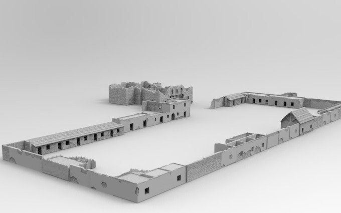 The Alamo - Battle of the Alamo, Texas Revolution, Available in 15mm/h0 ...