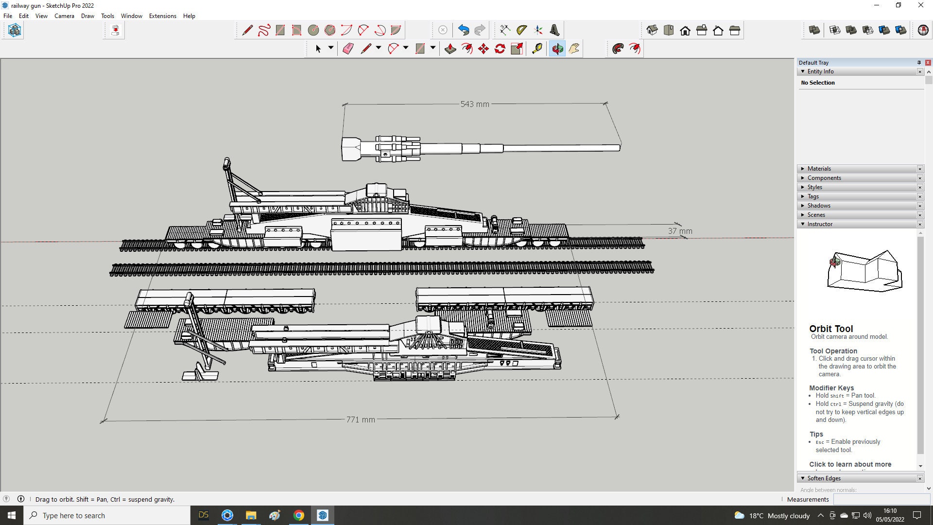 Gustav Railway Gun 3D Printed Model Printed Terrain Model - Etsy UK