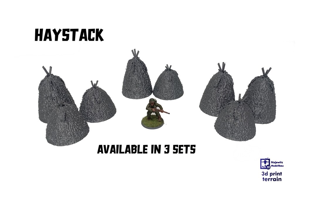 Haystack Farm Set - Available in 15mm, H0, 20mm, 28mm, 32mm, 35mm, 1:30 ...