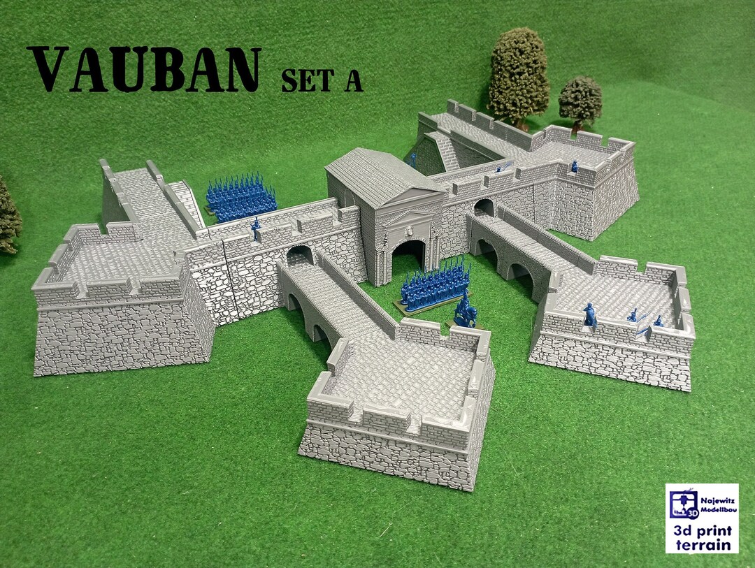 Vauban Printed Terrain Model for Tabletop Wargames - Etsy