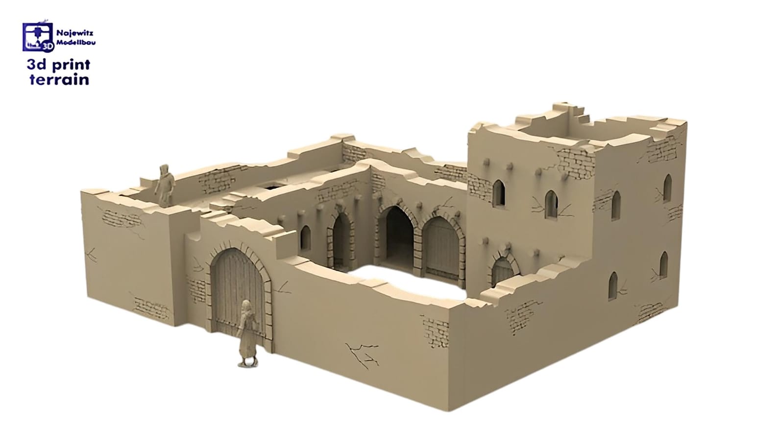 Rural Desert Building - Medieval Diorama, Model Medieval, Medieval ...
