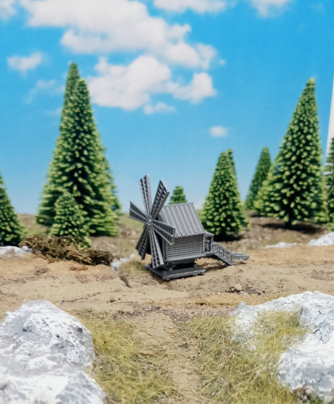 Windmill - Rusia, Diorama Model, Dnd Terrain, Bretonnia, Old Warhammer ...