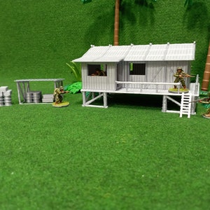 Jungle Outpost - 3D Printed Terrain WWII & Diorama for Your Favourtie ...