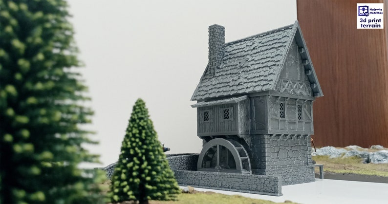 Watermill - Medieval Londong Bridge, Tabletop and Modeling, Diorama ...