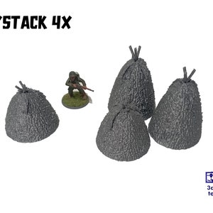 Haystack Farm Set - Available in 15mm, H0, 20mm, 28mm, 32mm, 35mm, 1:30 ...