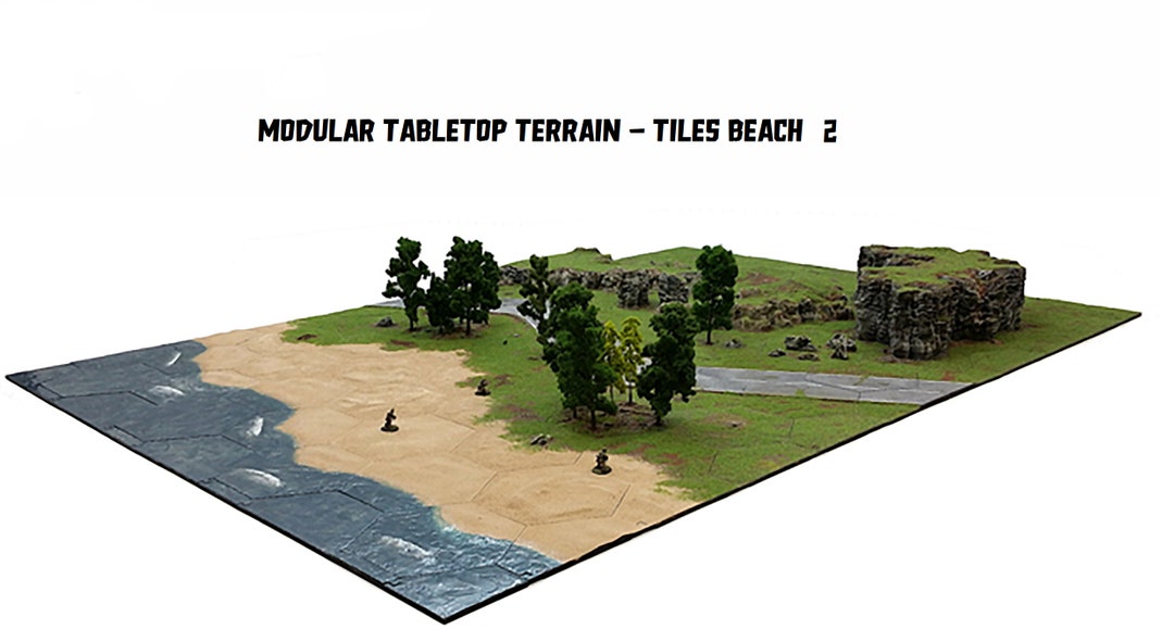 Beach Tiles , Modular Tapletop Terrain Part 2 - Etsy