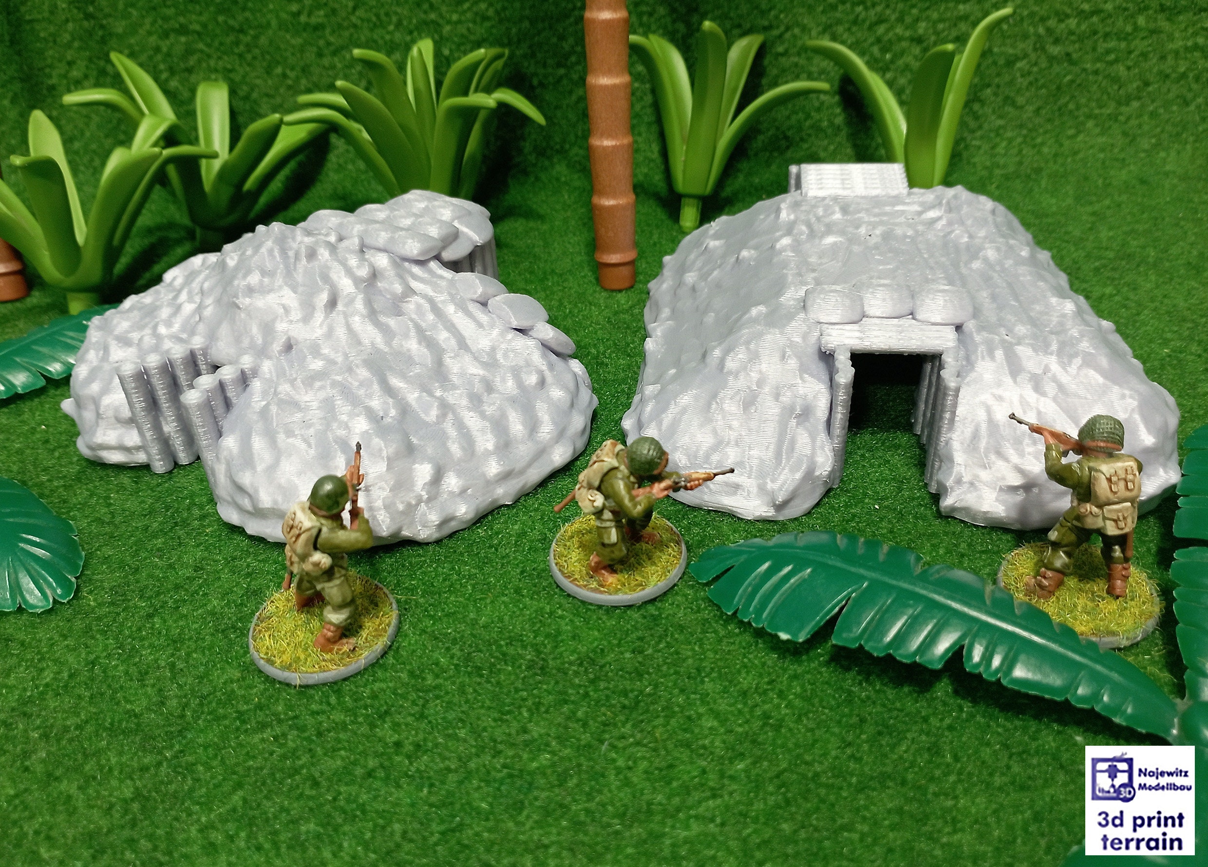 Machine Gun Bunker - 3D Printed Terrain WWII, the World at War, 15-20 ...