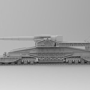 Gustav Railway Gun 3D Printed Model Printed Terrain Model - Etsy