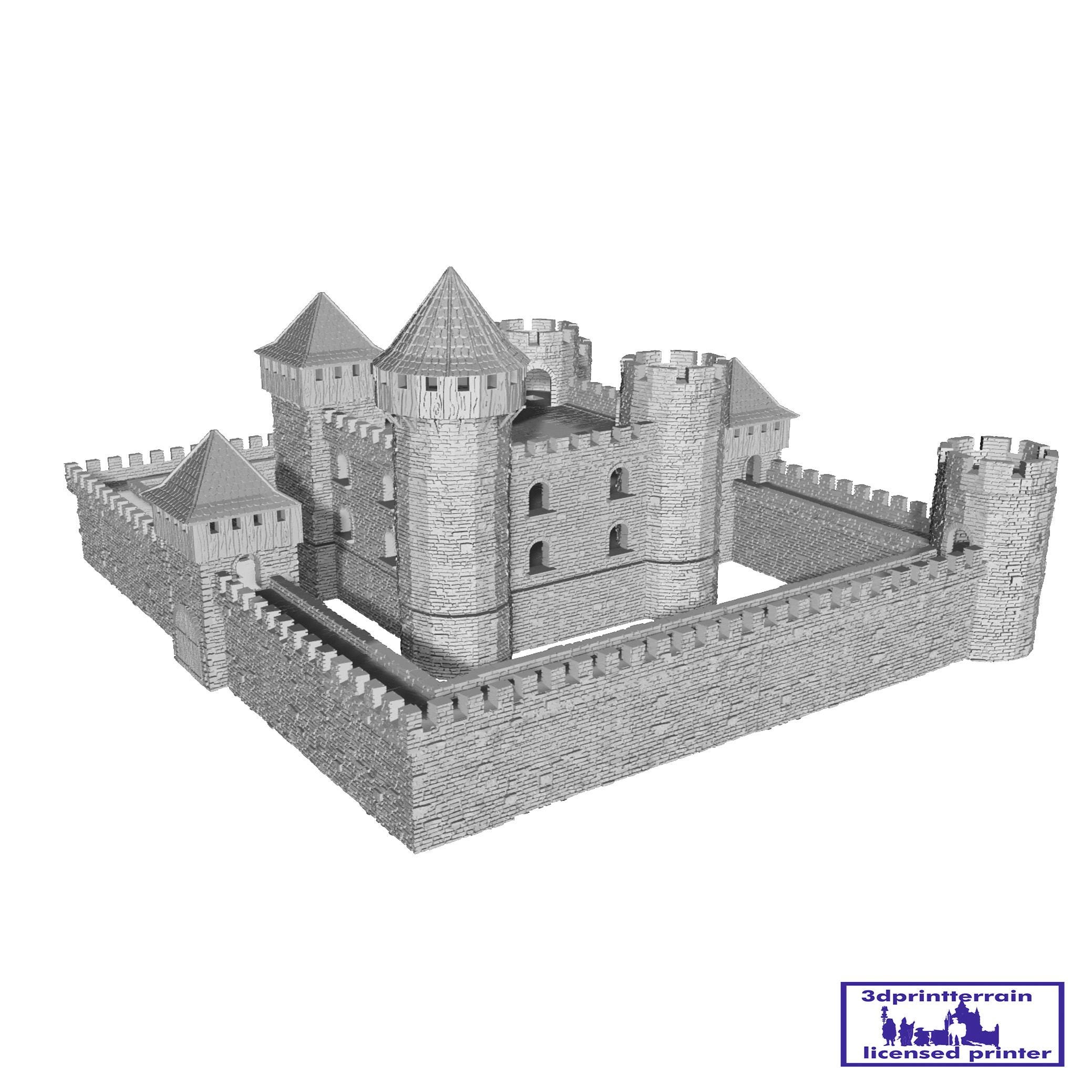 Castle Intact 2 - Castles/city Walls - Medieval Age - Diorama Pieces ...