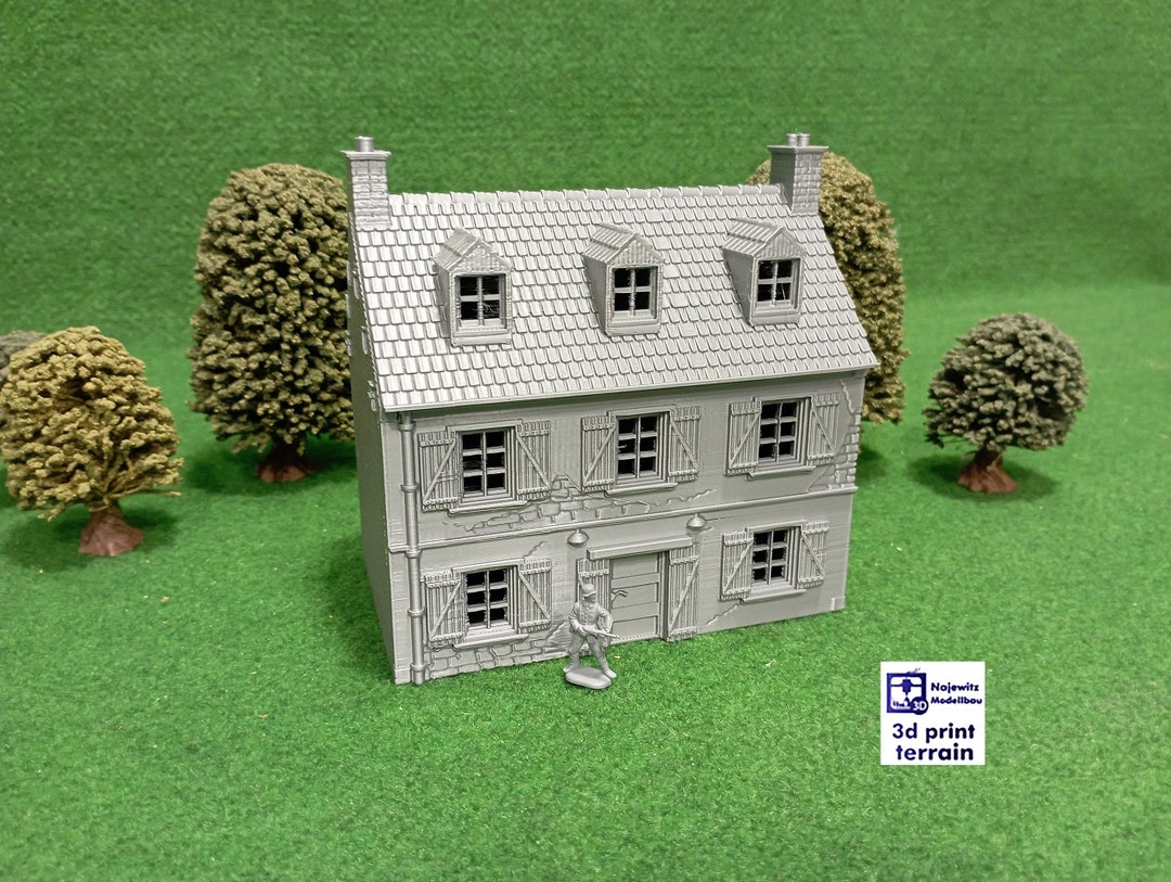 Normandy Rural Building Farm House - 15mm, H0, 20mm, 28mm, 35mm Terrain ...