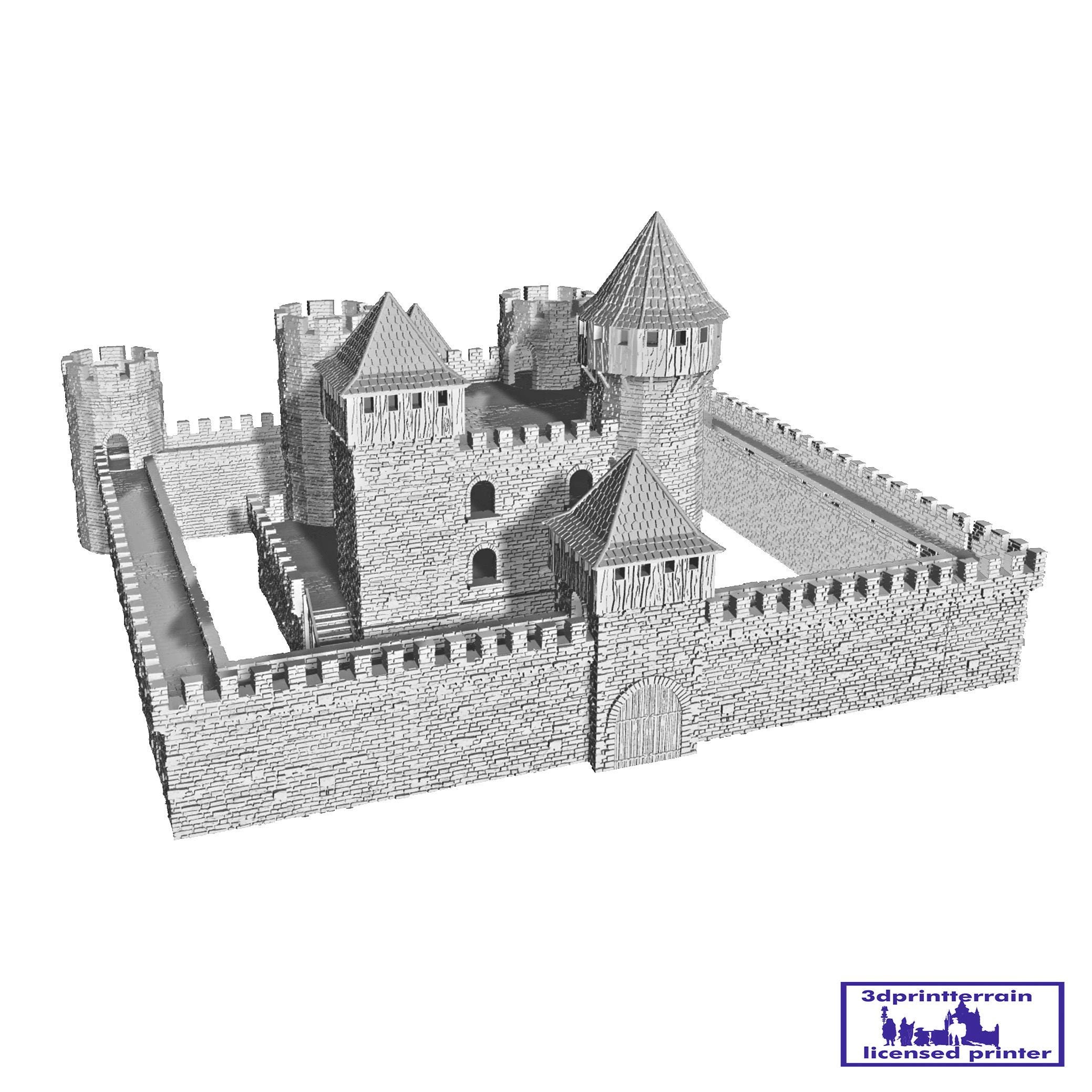 Castle Intact 2 - Castles/city Walls - Medieval Age - Diorama Pieces ...