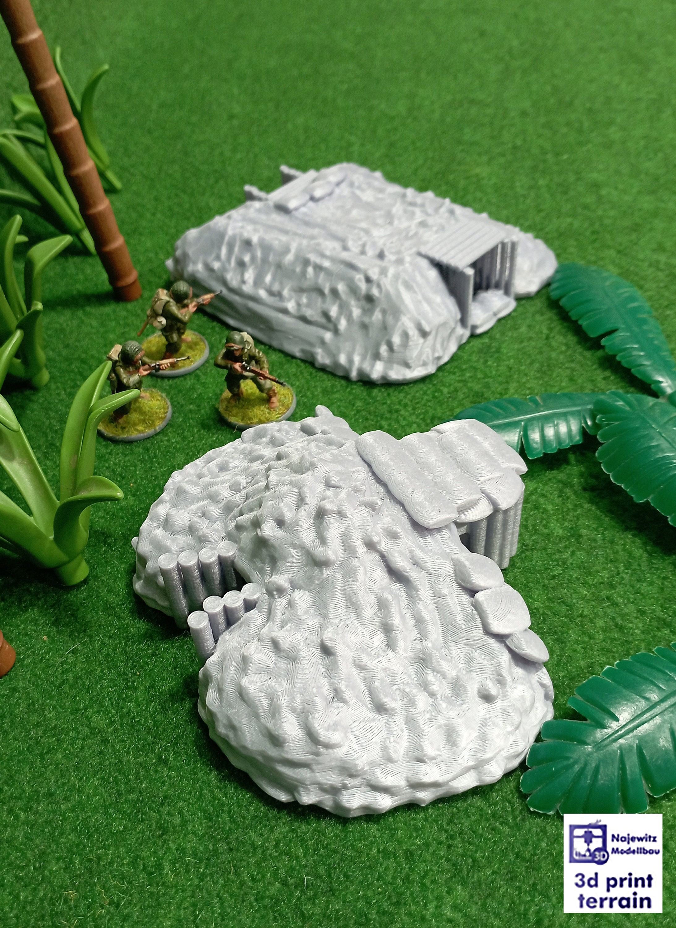 Machine Gun Bunker 3D Printed Terrain WWII the World at - Etsy