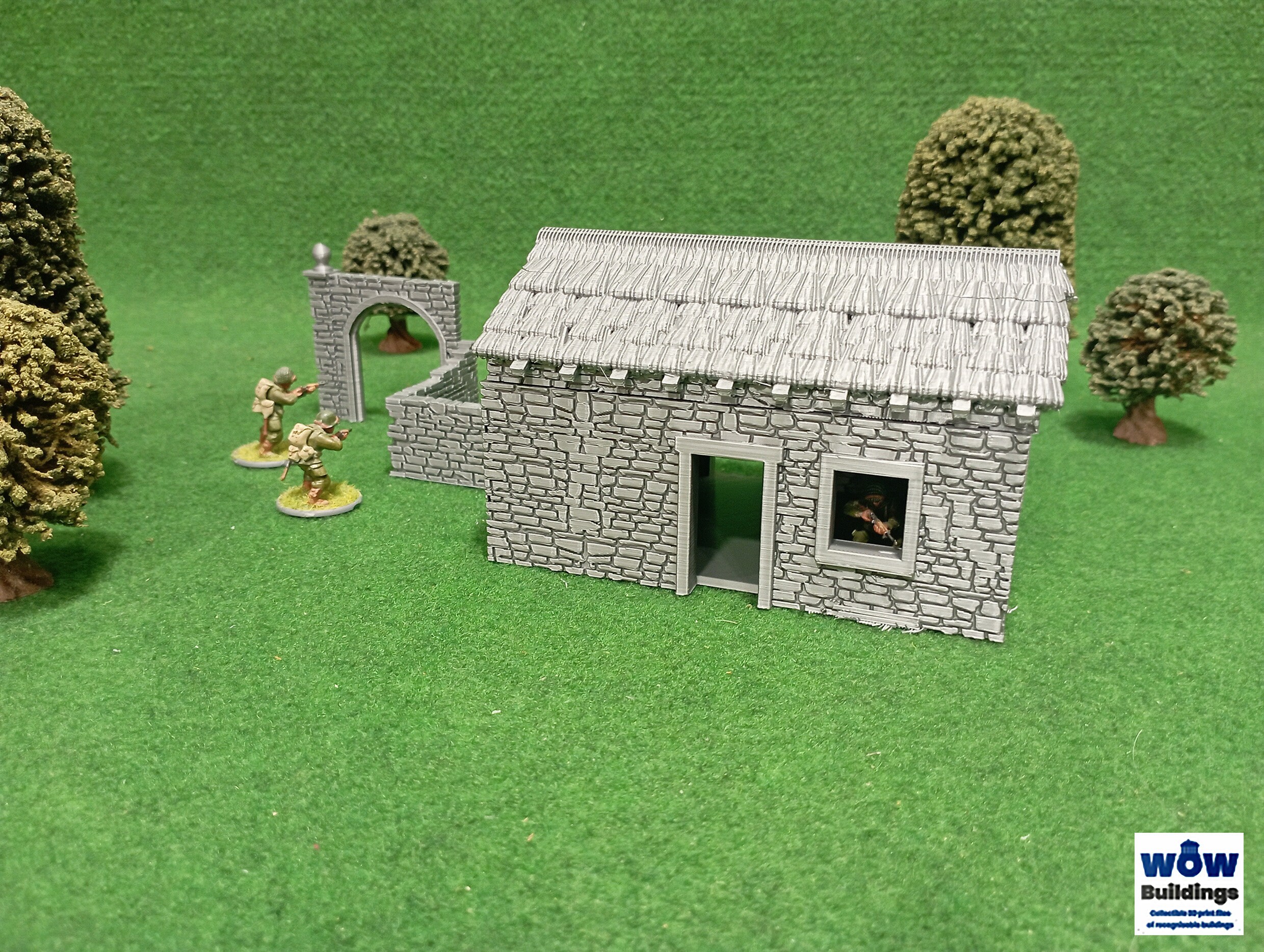 Normandy House 3, Printed Terrain Model for Tabletop Wargames ...