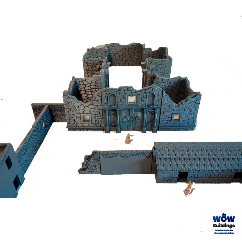 The Alamo & Battle of the Alamo, Texas Revolution - 12mm/15mm/h0/20mm ...
