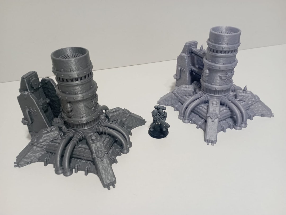 Industrial Grimdark Thermo Plasta Generator 28/32mm 3D Printed Terrain for Your Favourite ...