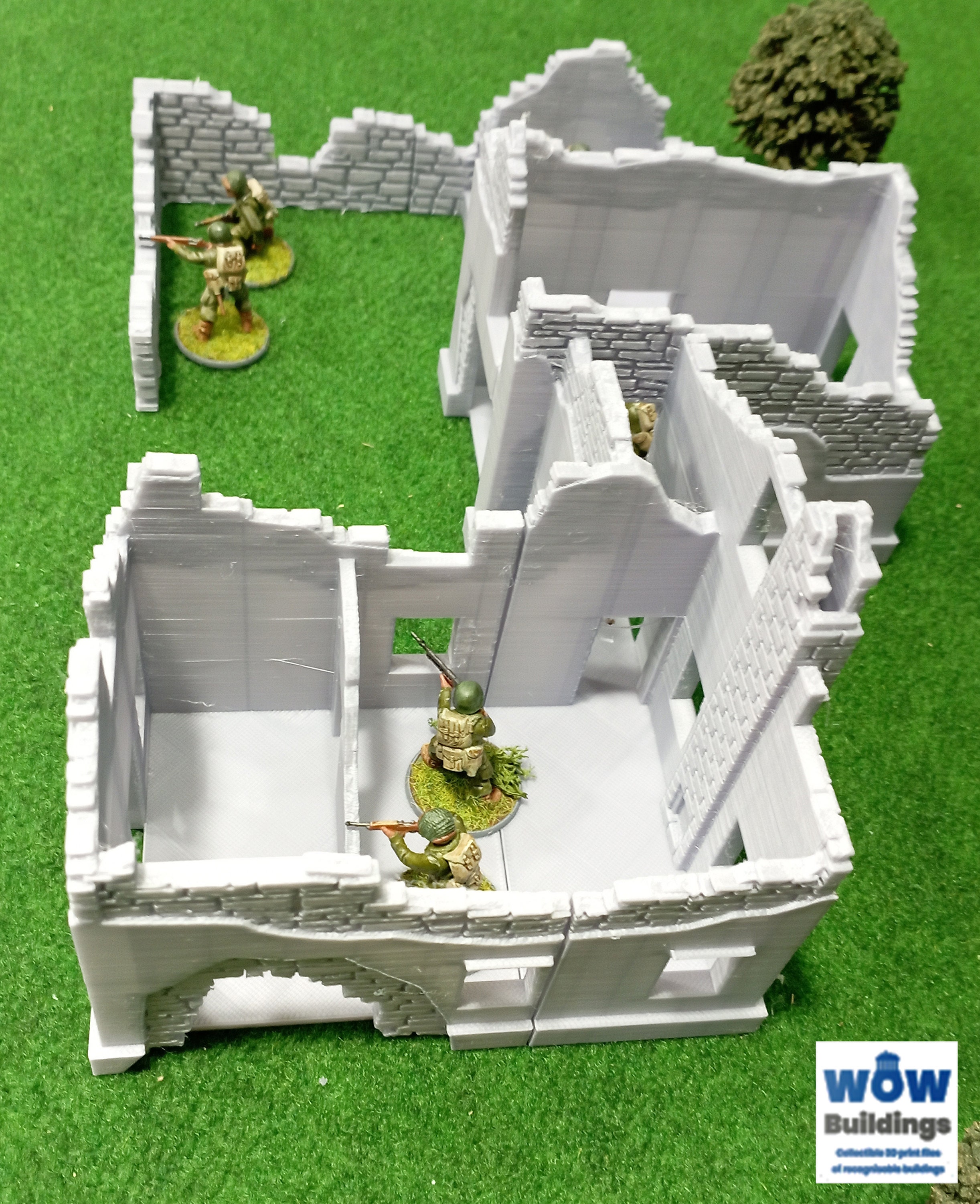 Normandy House 8, Printed Terrain Model for Tabletop Wargames ...
