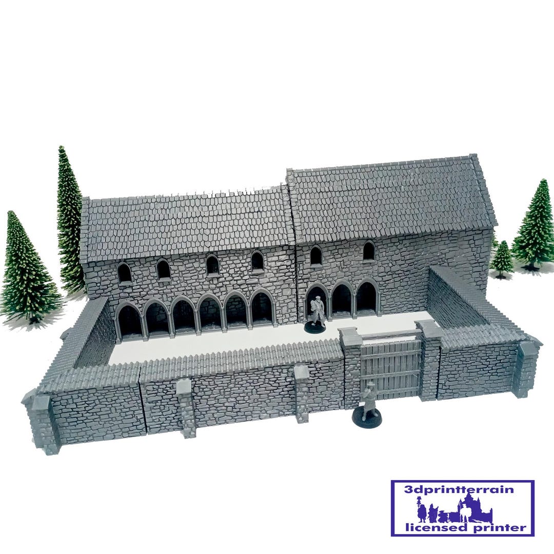 Monastery Houses - Religious Buildings - Medieval Age - Diorama Pieces ...