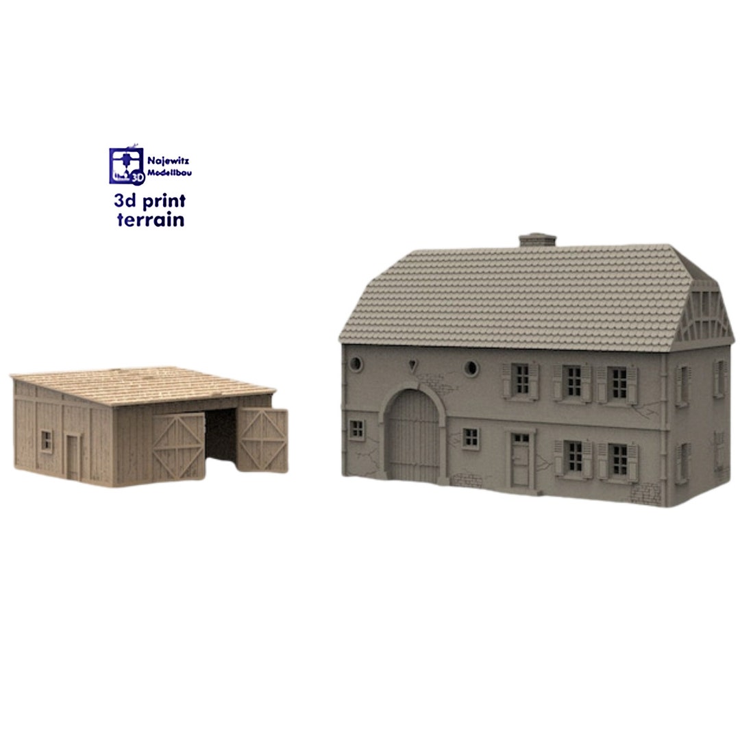 Hunsruck Farm, Germany, Western Front WWII - Available in 15mm/h0/20mm ...