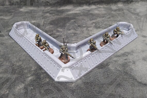 Modular Sci-fi Trench 3D Printed Terrain Model for Tabletop - Etsy