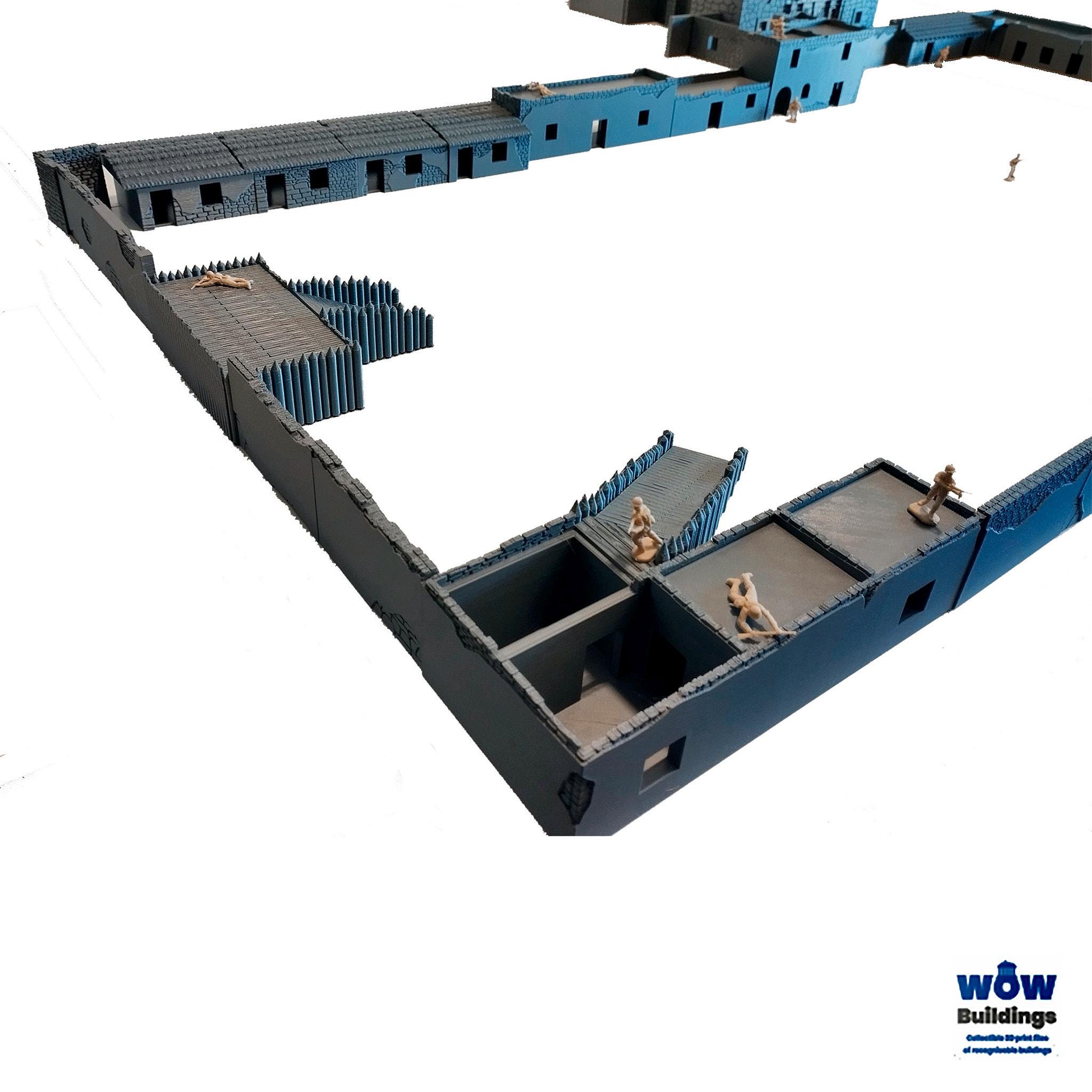 The Alamo & Battle of the Alamo, Texas Revolution - 12mm/15mm/h0/20mm ...