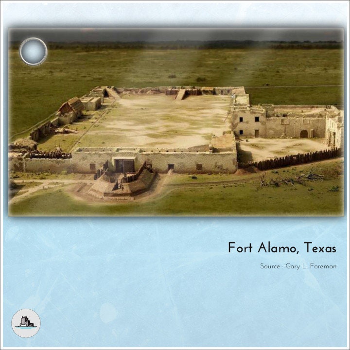 The Alamo & Battle of the Alamo, Texas Revolution - 12mm/15mm/h0/20mm ...