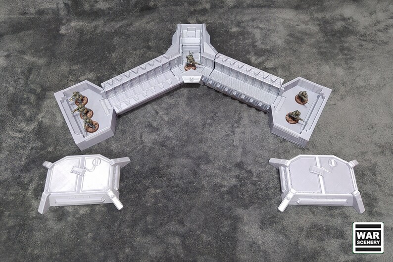 Modular Fortified Trench System 3D Printed Terrain Model for - Etsy