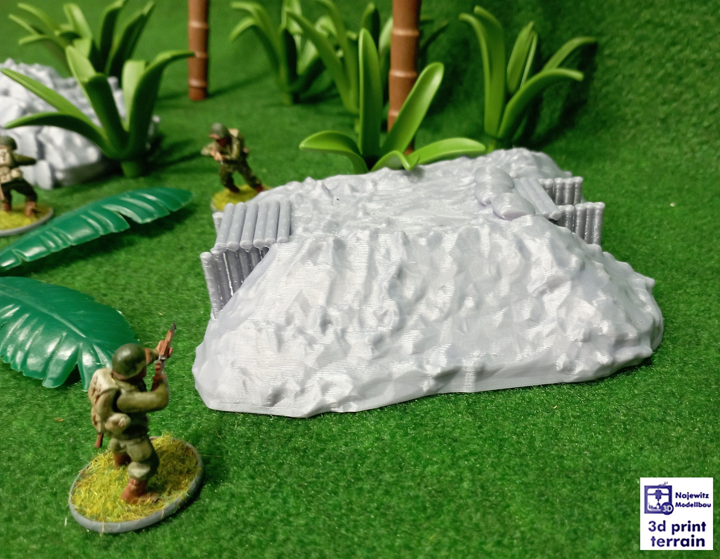 Machine Gun Bunker 3D Printed Terrain WWII the World at - Etsy