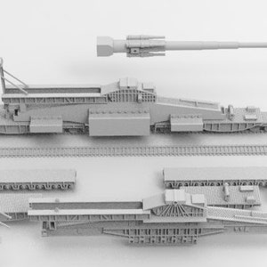 Gustav Railway Gun - 3D Printed Model, Printed Terrain Model for ...