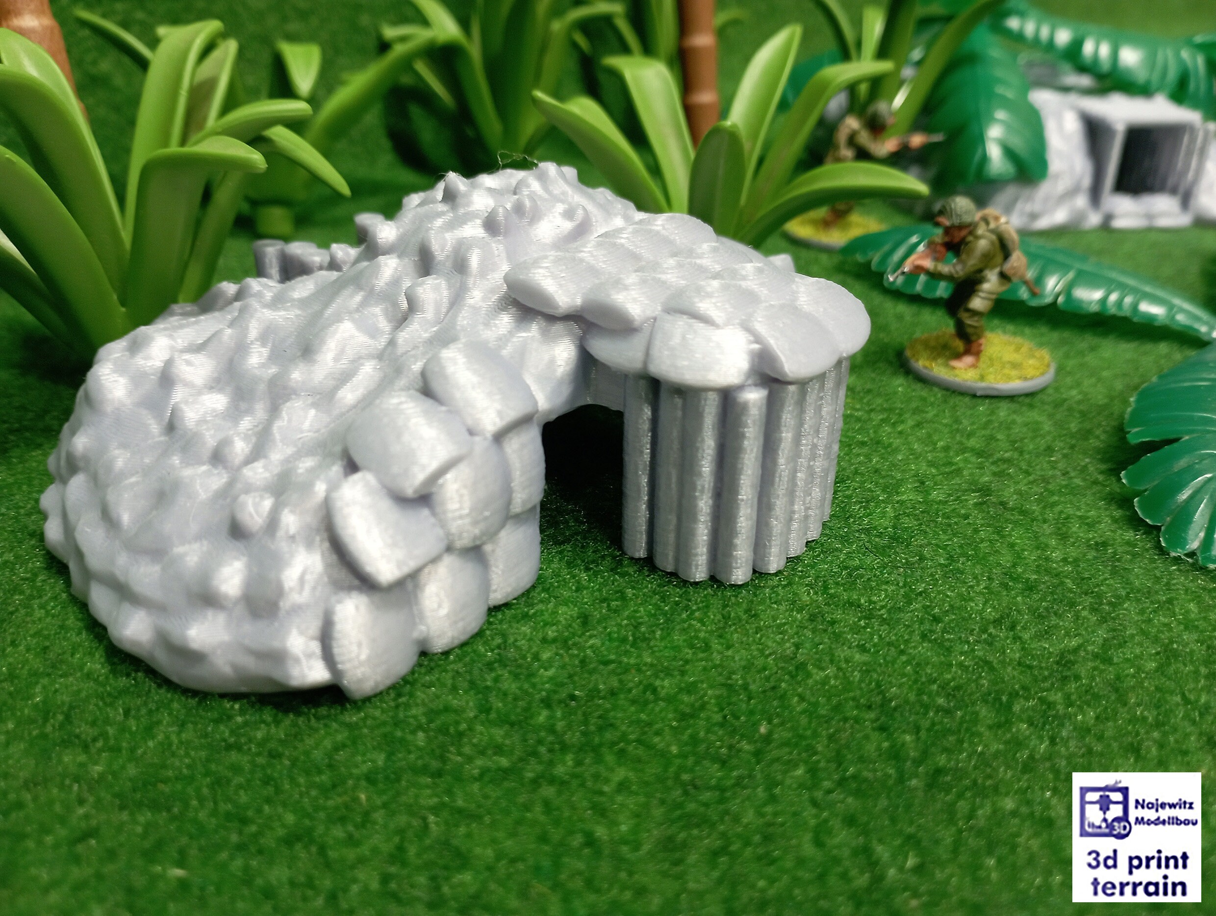 Machine Gun Bunker 3D Printed Terrain WWII the World at - Etsy