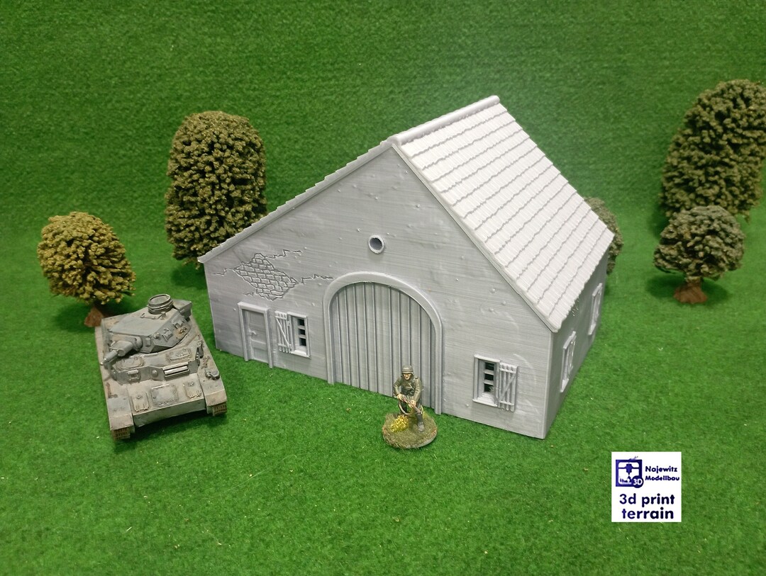 Farm Barn Europe - 15mm, H0, 20mm, 28mm, 35mm Terrain, Tabletop ...