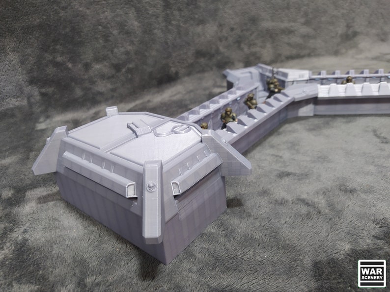 Modular Fortified Trench System 3D Printed Terrain Model for - Etsy