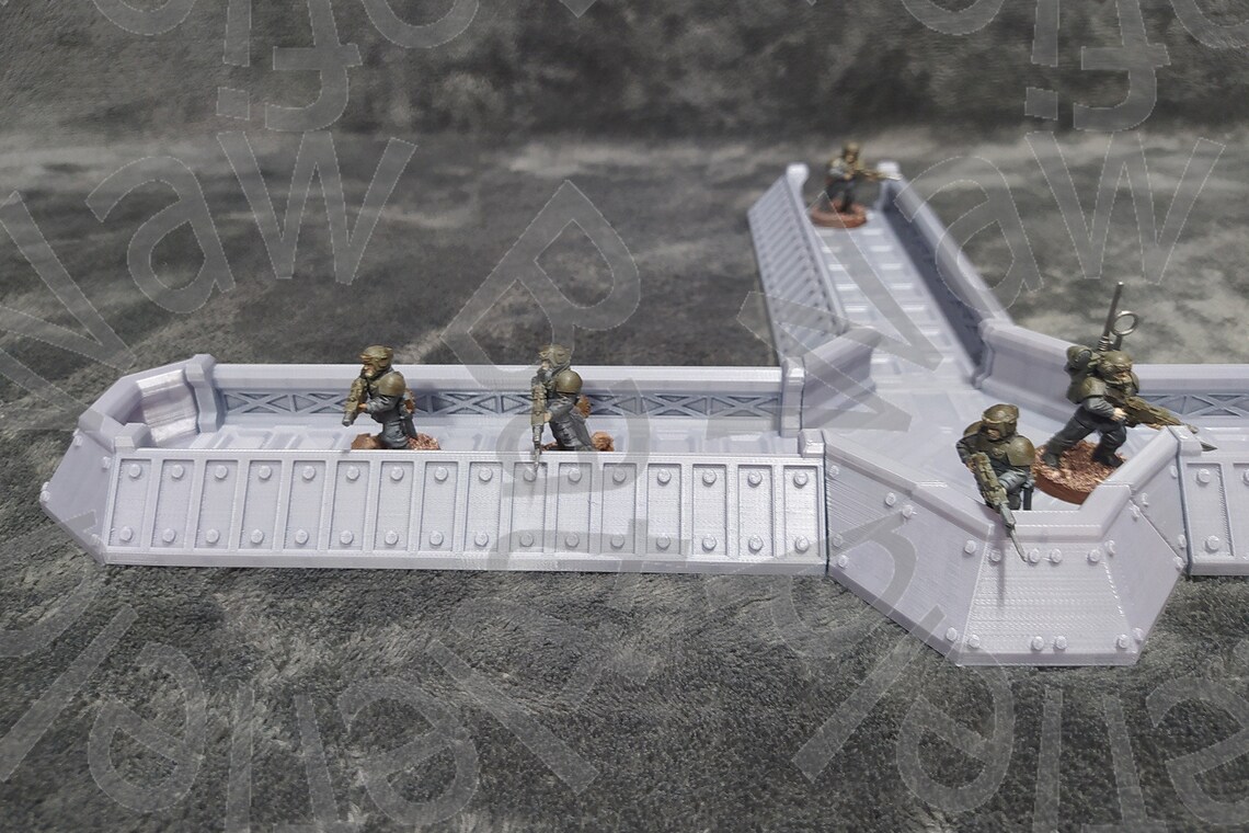 Modular Sci-fi Trench 3D Printed Terrain Model for Tabletop - Etsy