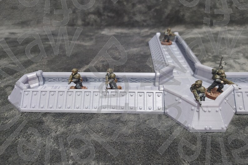 Modular Sci-fi Trench 3D Printed Terrain Model for Tabletop - Etsy