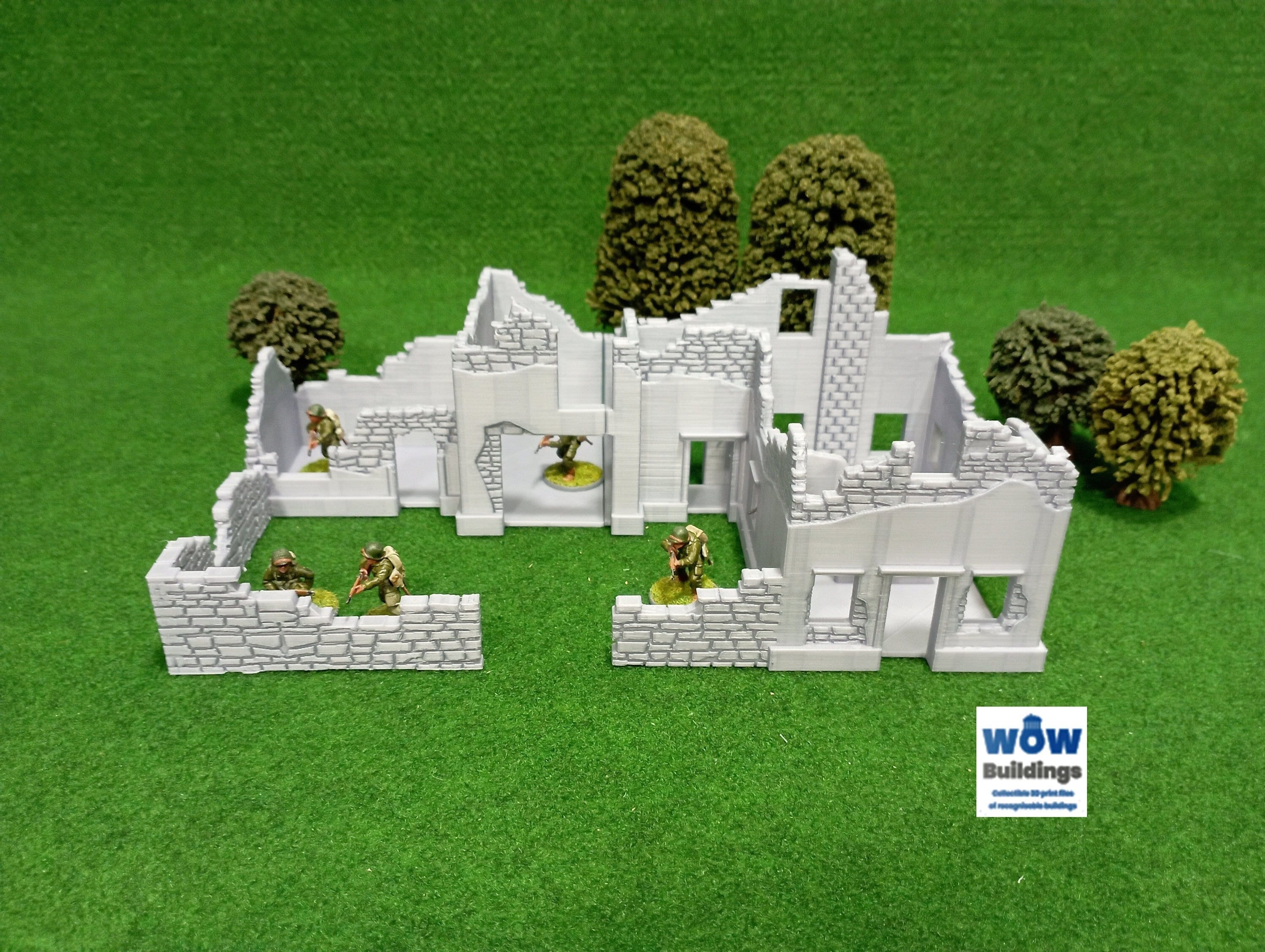 Normandy House 8, Printed Terrain Model for Tabletop Wargames ...