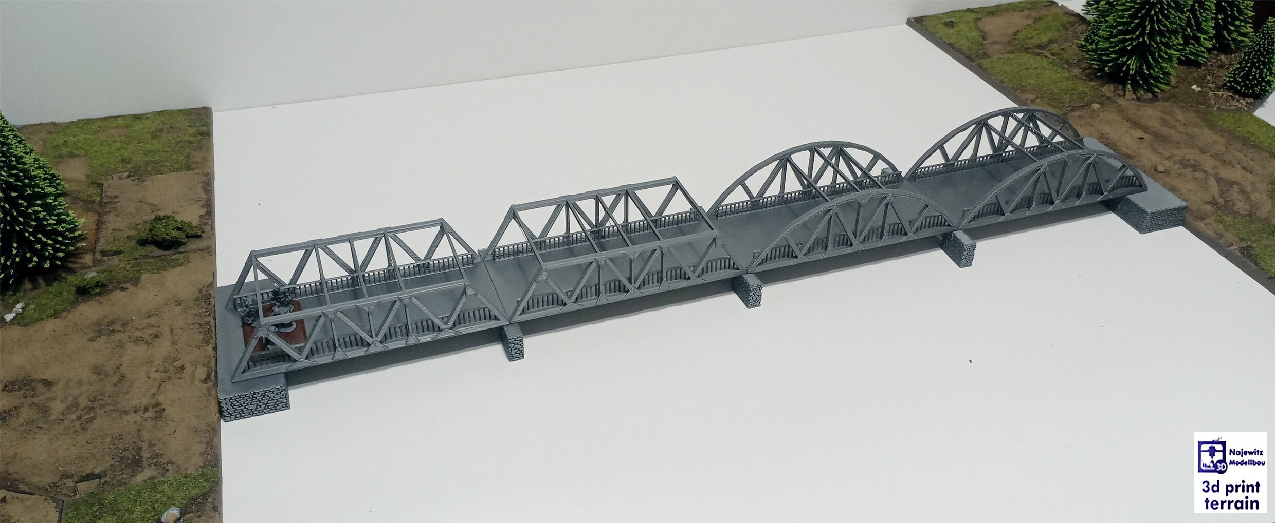 20th Century European Steel Bridge - Available in Two Versions, Modular ...