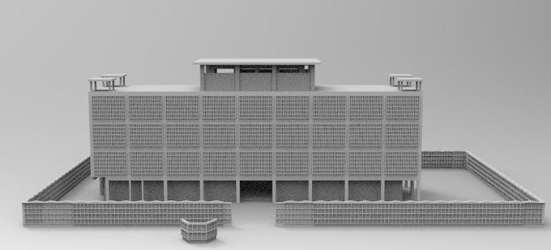 US Embassy, Hue City - Vietnam War, Tet Ofensive, 3D Printed Terrain ...