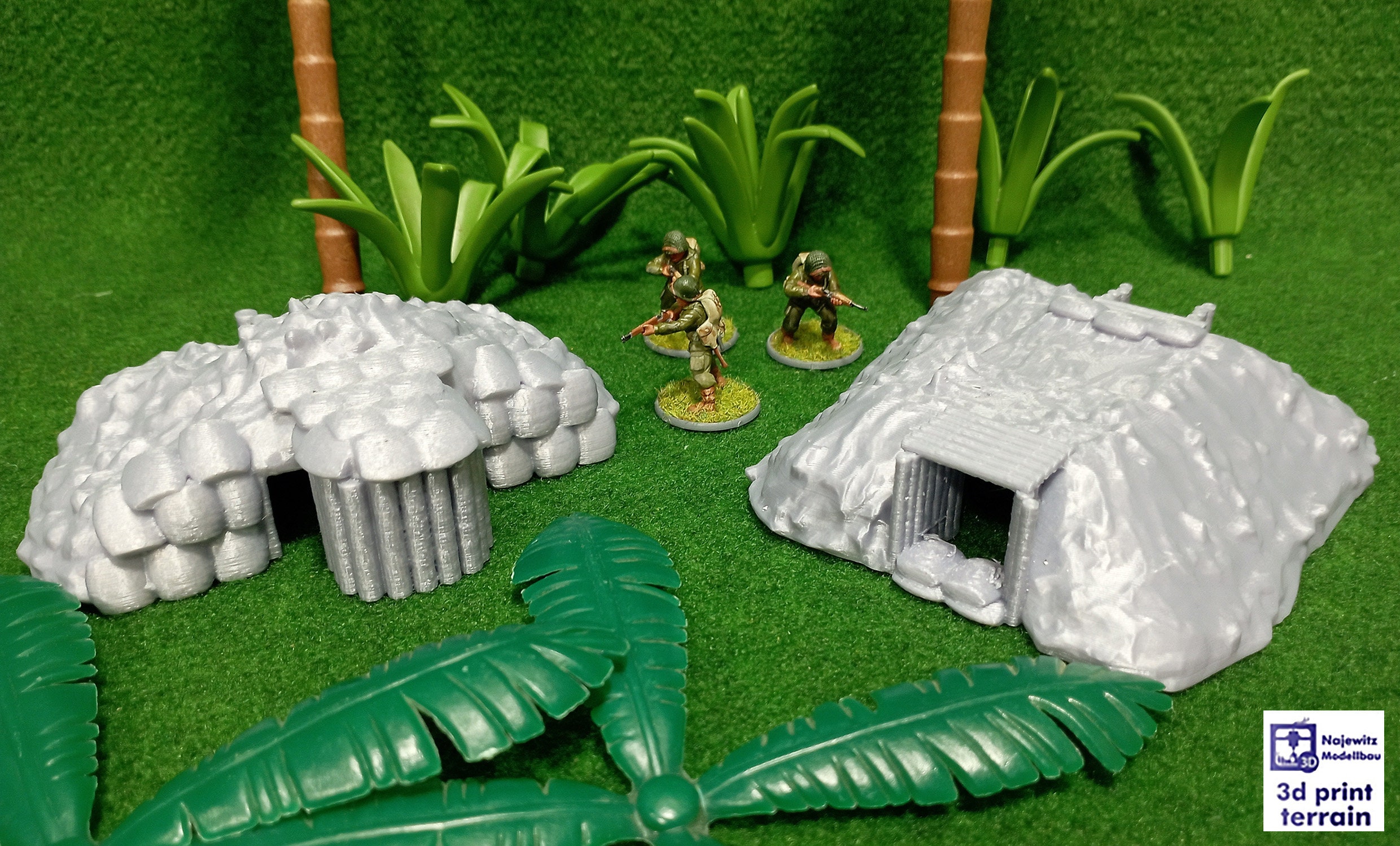 Machine Gun Bunker 3D Printed Terrain WWII the World at - Etsy