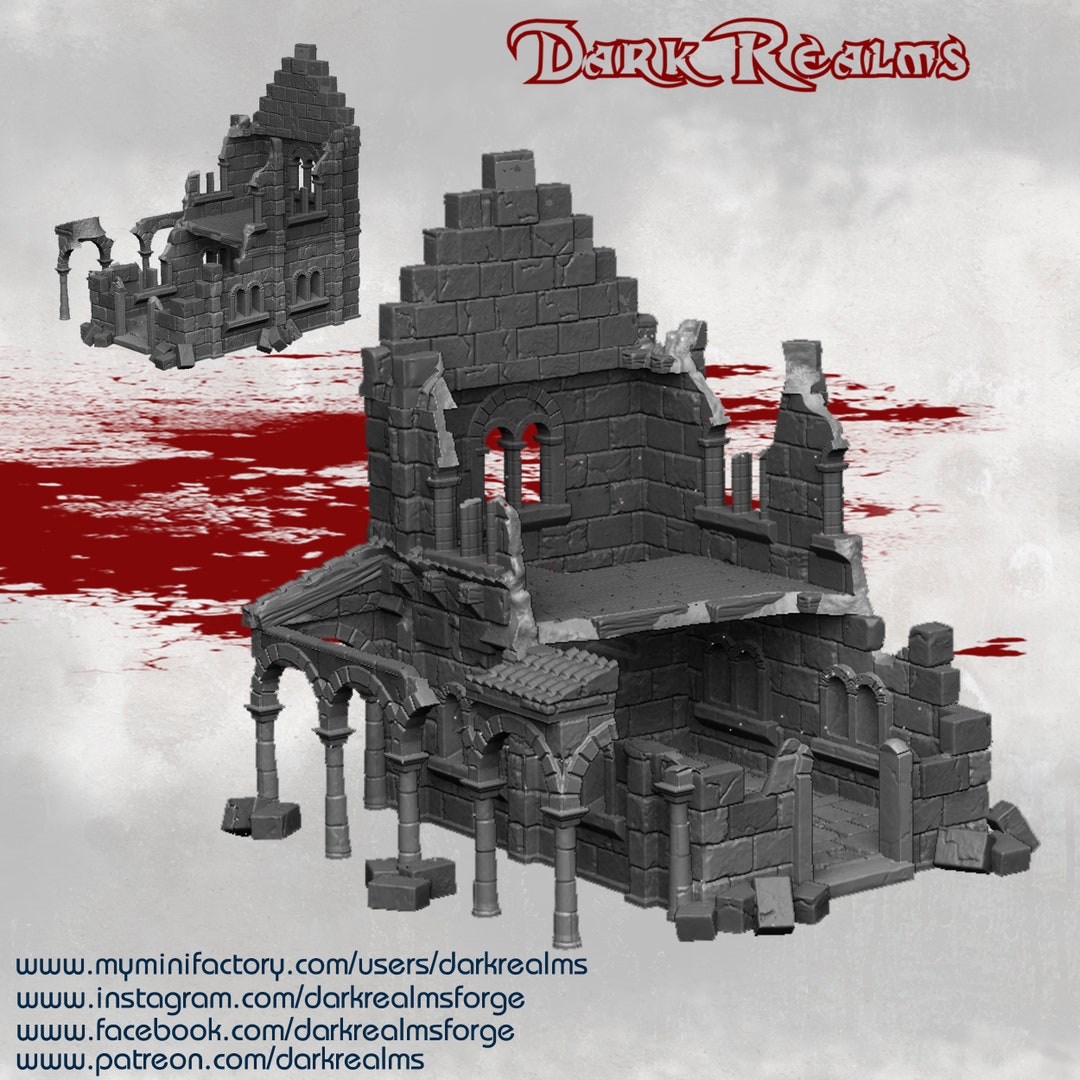 Byzantine-style, House 2 Ruin - Arkenfel Stone City, Fantasy Scenery ...