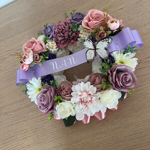 Funeral Flowers Round Ring Wreath With Personalised Ribbon 10 12 14 or ...