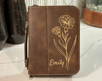 Personalized Bible Cover, Leather Bible Cover, Engraved Bible Cover ...