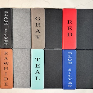 Personalized Leather Flap Portfolio Custom Padfolio Notebook Portfolio ...