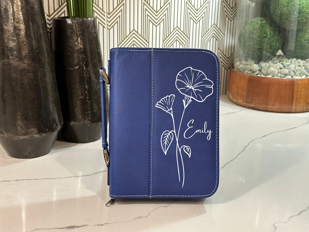 Personalized Faux Leather Bible Cover: Engraved Religious Gift - Etsy