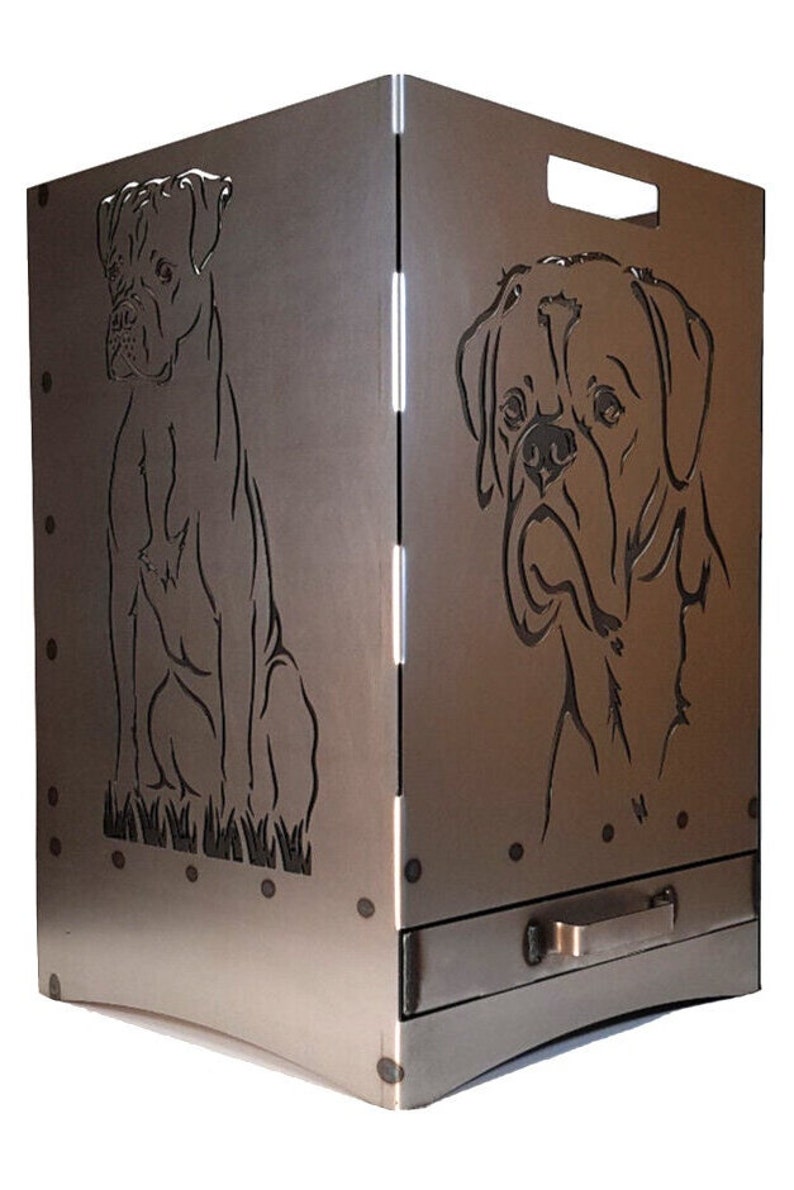 Boxer Fire Basket With Ash Drawer, 40x40x60 Cm, Very Stable Fire Barrel ...